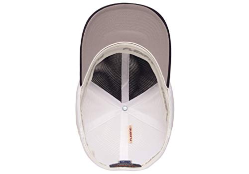 Flexfit Men's 360 Omnimesh Cap, Navy/White, S/M