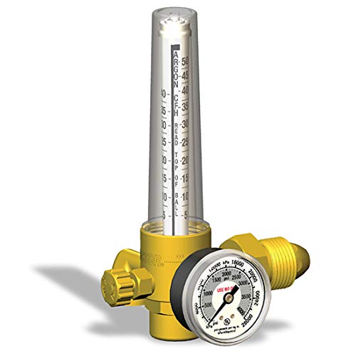 VICTOR Flowmeter Regulator for Argon, Argon/CO2 and Helium. For TIG and MIG Welders, Model: GRF400-581 with 10 Feet Hose
