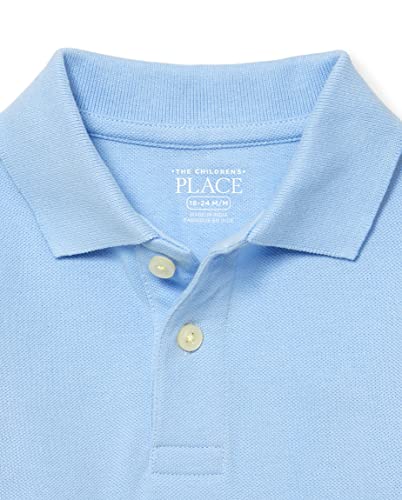 The Children's Place Baby Boys and Toddler Boys Short Sleeve Pique Polo, Brook, 5T