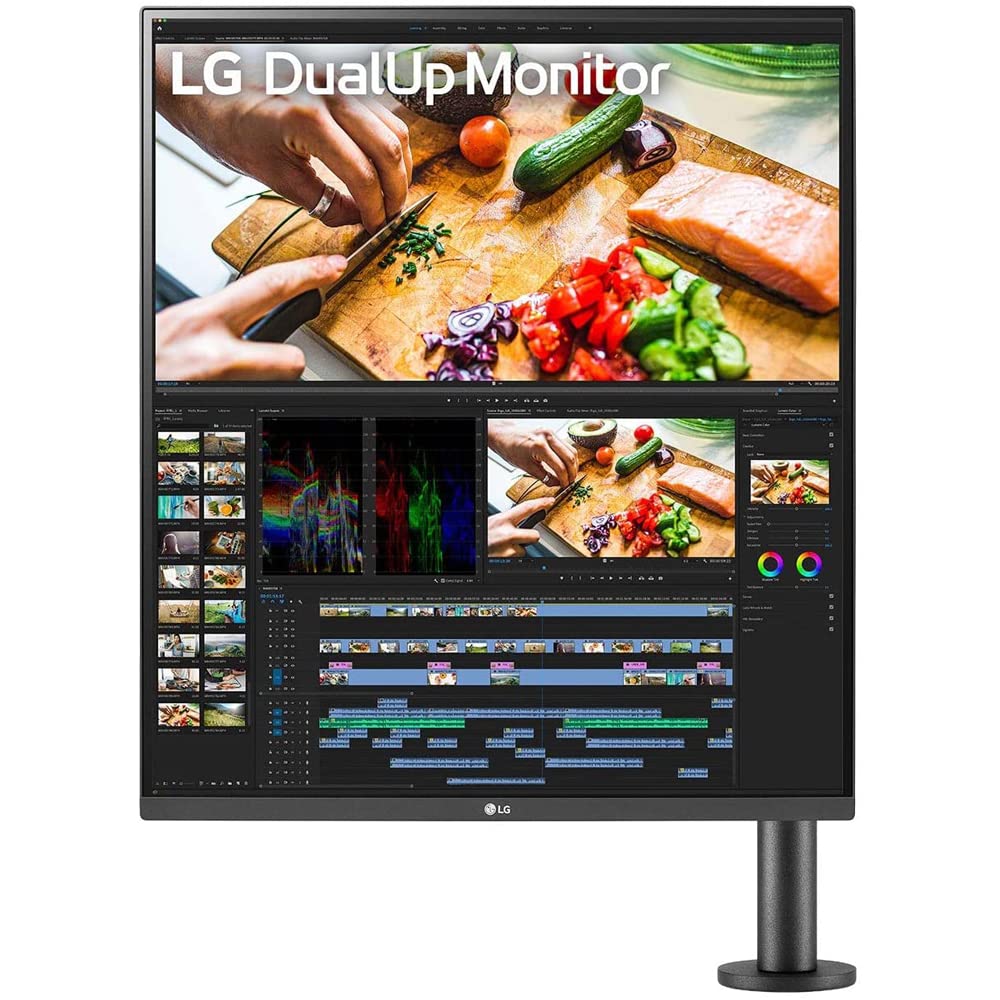 LG DualUp 28MQ780-B 16:18 SDQHD IPS HDR Dual Monitor Bundle with 1 YR CPS Enhanced Protection Pack