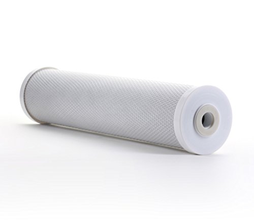 Hydronix CB-45-2005 Whole House, Commercial & Industrial NSF Coconut Carbon Block Water Filter, 4.5" x 20" - 5 Micron