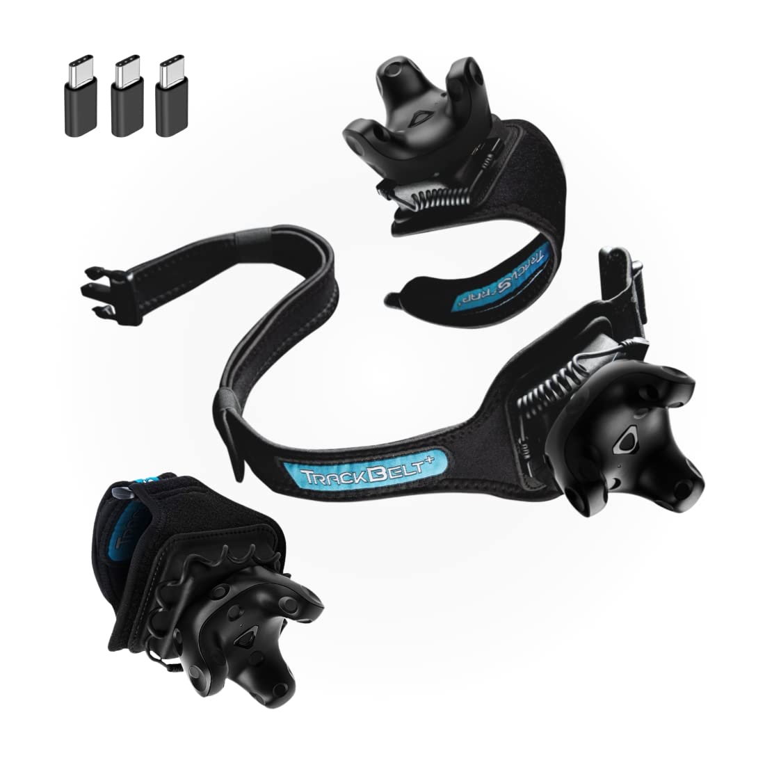Full Body Tracking Bundle - 3 HTC Vive Trackers (3.0) + Rebuff Reality Trackstrap Plus