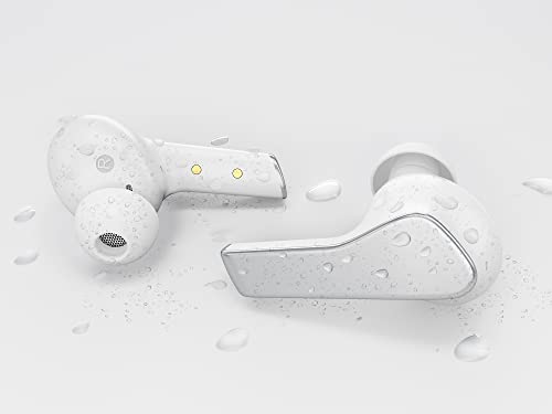 Lenovo Smart True Wireless Earbuds - Smart Switch Fast Pair - Active Noise Cancelling Earphones with Wireless Charging Case - 28 Hrs Playtime Headphones - 6 Built-in Mics - Bluetooth - White