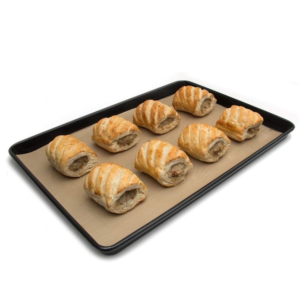 KIRKWOOD KITCHEN Non-stick Reusable Oven Liners for The Bottom of Gas, Electric & Microwave Ovens β Works as Baking Mat & Grill Mat- Set of 2