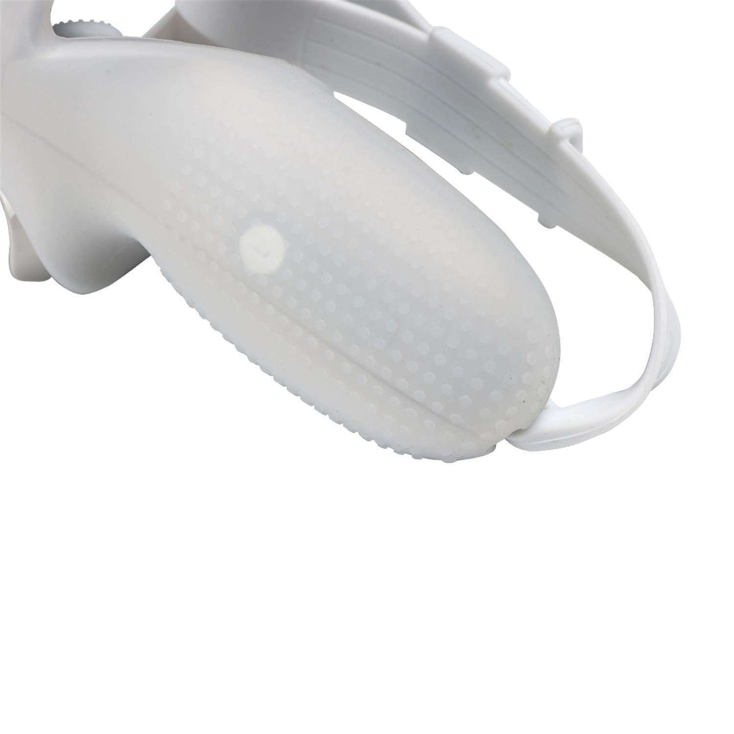 Full Grip Cover Compatible for Oculus Quest 2 Touch Controller with Adjustable Anti-Fall Backhand Starp and Wrist Hand by X-Super Home (White)