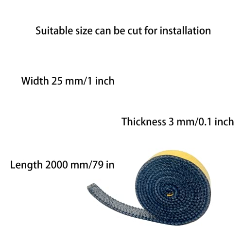 Stove and Fireplace Replacement Gasket Tape, High Temperature Fiberglass Flat Gasket Tape ,Self Adhesive Flat Gasket for Woodburning Coal Stoves Smokers (1" Width 78" Length)
