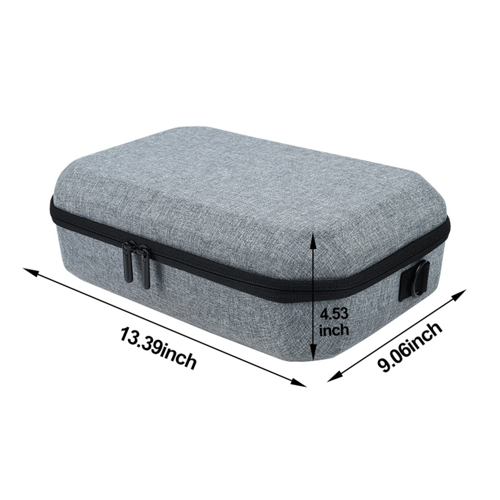 giveyouluckyShock-Proof Storage Box EVA Protective Bag Handbag for Oculus Quest 2 VR Glasses - Grey
