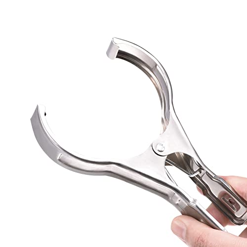 uxcell Tablecloth Clips - 145mm Stainless Steel Clamps for Fixing Table Cloth Hanging Clothes, 10 Pcs