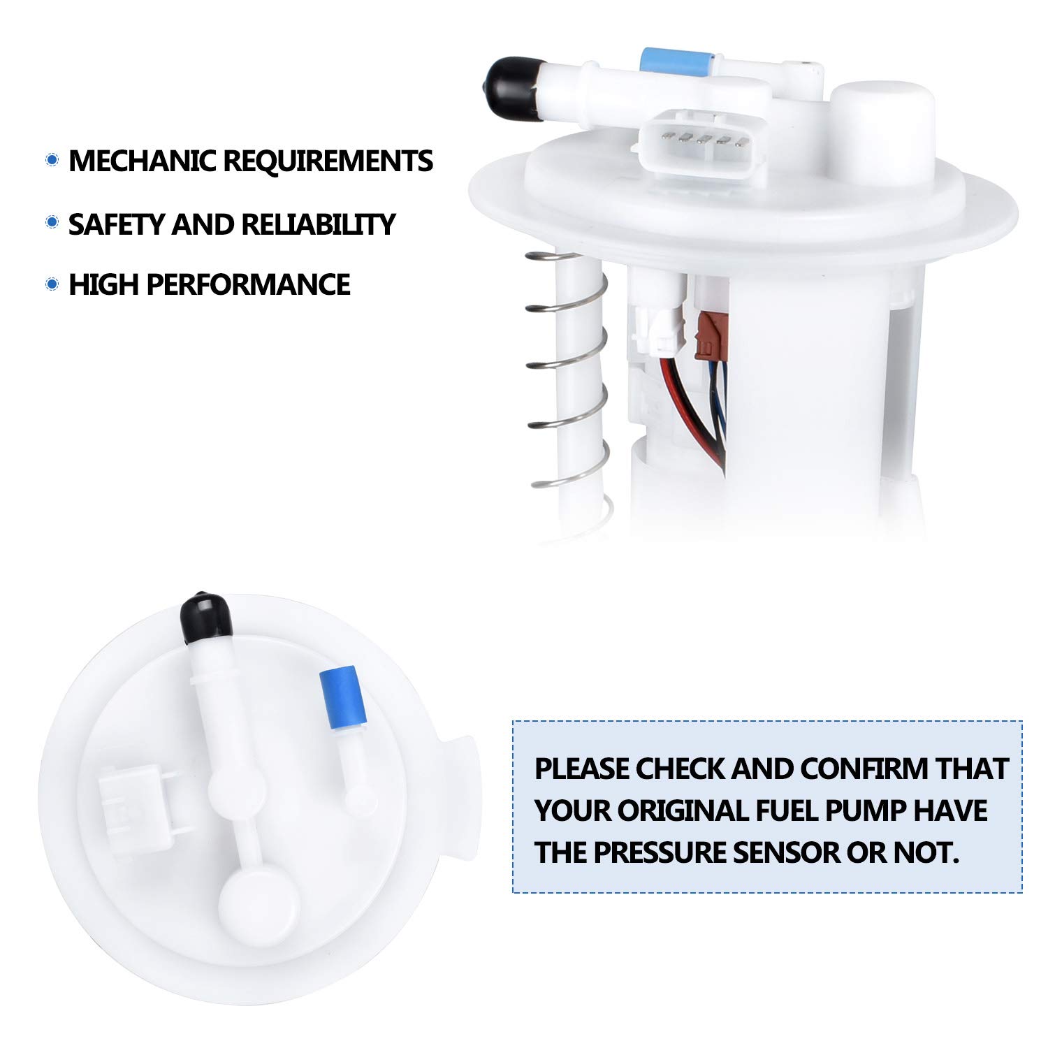 FAERSI Fuel Pump Assembly Replace# E8743M Replacement for 2005 2006 2007 2008 2009 2010 2011 2012 Frontier & Pathfinder & Xterra 2009-2011 Suzuki Equator 4.0L 2.5L