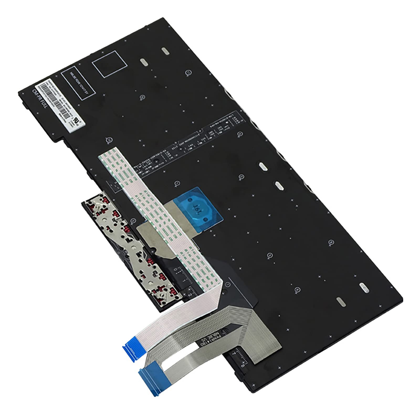 LIAN MO Laptop Keyboard for Lenovo ThinkPad E480 E485 E490 E495 L380 L390 R480 T480S L490 T490 T495 Laptop Keyboard Without Backlight, (with Backlight) 01YP280 01YP400 (E480with Backlight)