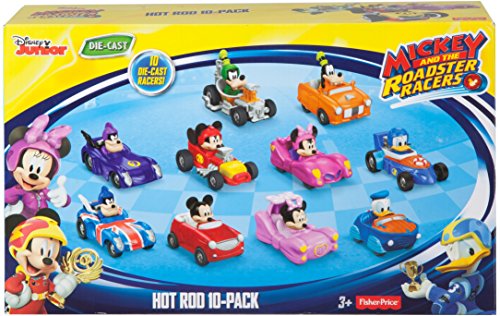 Fisher-Price Disney Mickey & the Roadster Racers, Hot Rod 10-Pack [Amazon Exclusive]