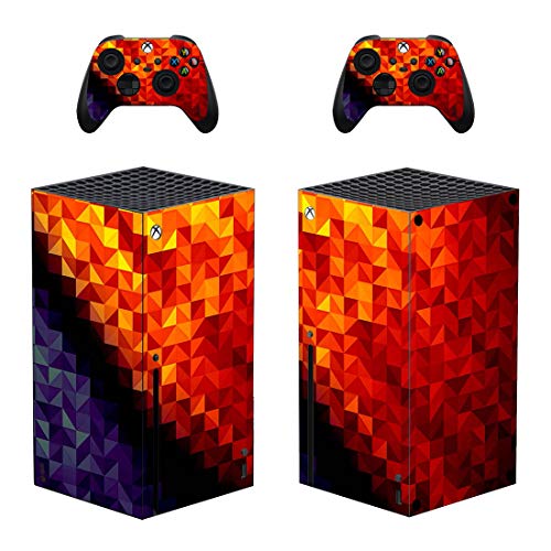 FELIPE SEIJI KUBA Vinyl Skin Sticker Cover Decal for Microsoft Xbox Series X Console and Remote Controllers multi color HD Printing