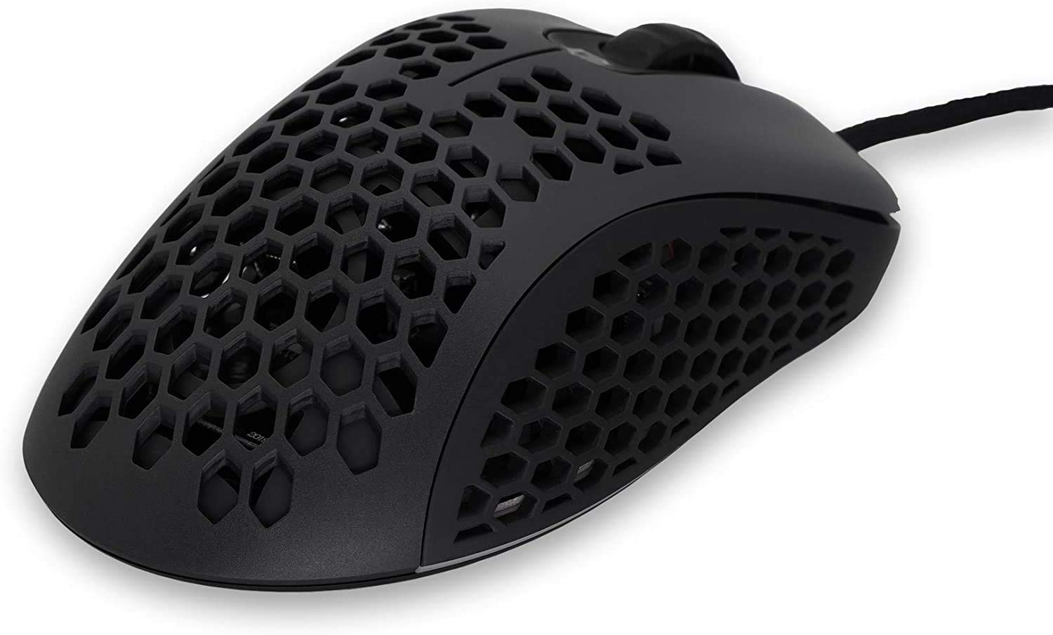 Gwolves Skoll SKL 2020 Edition 65g Ultra Lightweight Honeycomb Design Wired RGB Gaming Mouse up to 12000 DPI (Black) (Long)