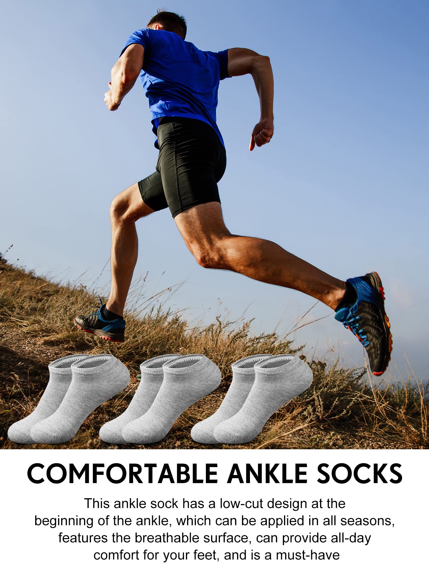 Foaincore 150 Pairs Low Cut Ankle Socks Pack Comfortable Wicking Lightweight Ankle Sock Casual No Show Short Socks for Men Women(Black)