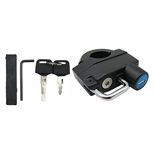 Gxcdizx New! Motorcycle Universal Helmet Lock Helmet Lock with Two Keys Fits for 25mm Engine Crankcase Crash Bar Motorbike