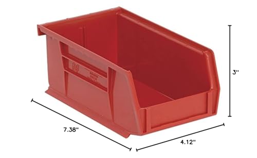 Ultra Stack & Hang BIN RED 7-3/8in x 4-1/8in x 3in