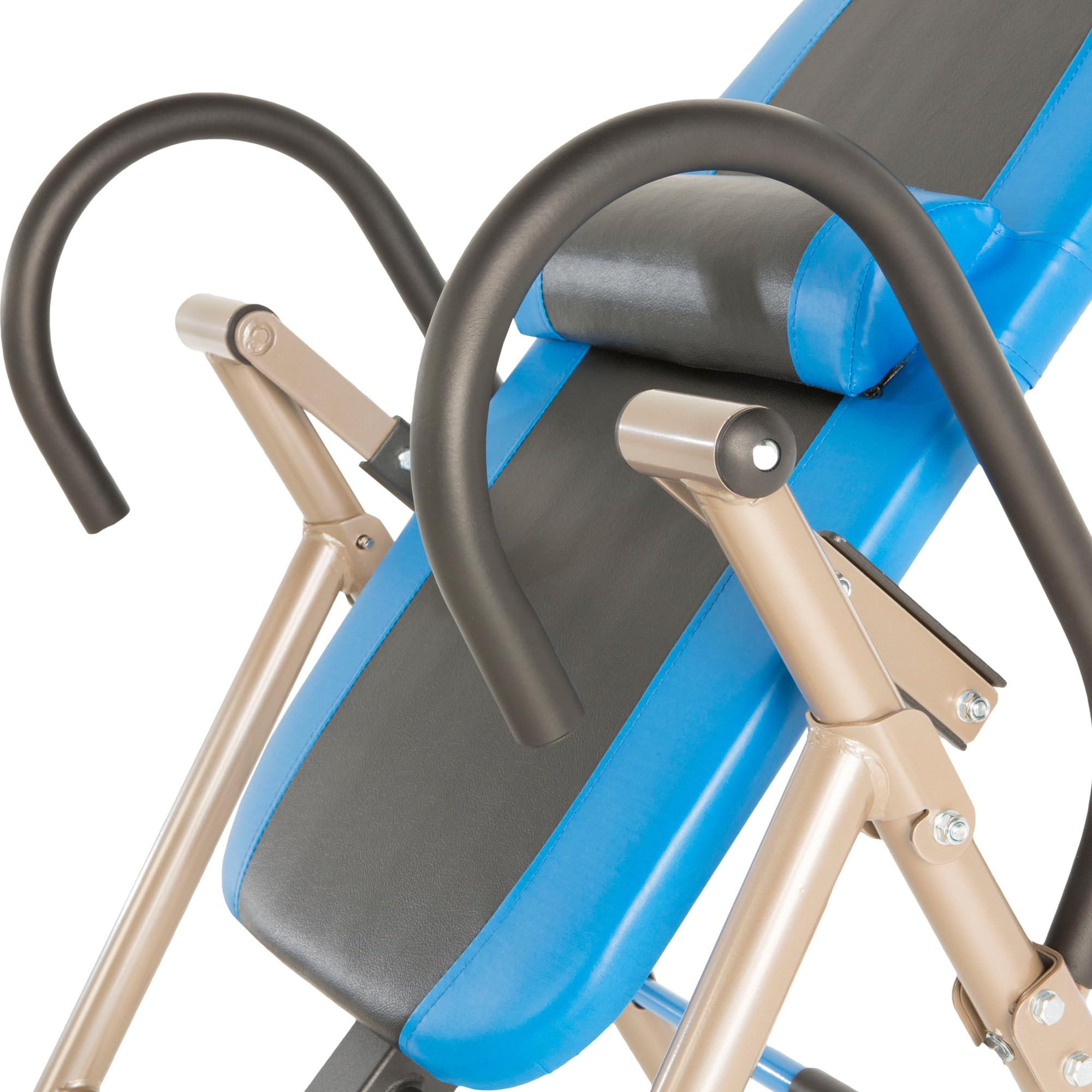 EXERPEUTIC 275SL Heat and Massage Therapy Inversion Table with NO PINCH AIRSOFT Ankle Holder and SURELOCK Ratchet System