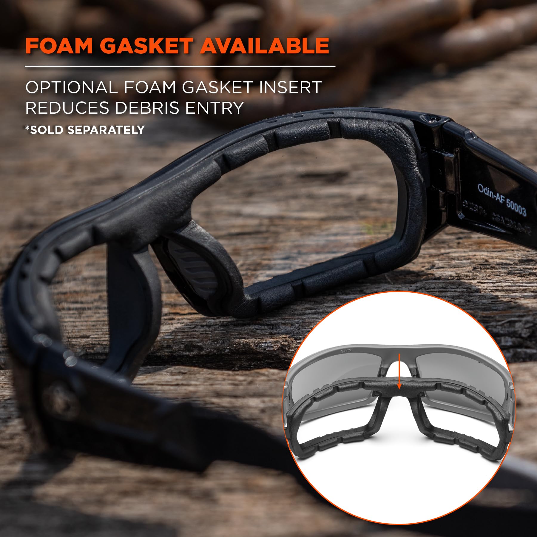 Ergodyne Skullerz Odin Polarized Safety Sunglasses - Kryptek Typhon Frame, Polarized Smoke Lens