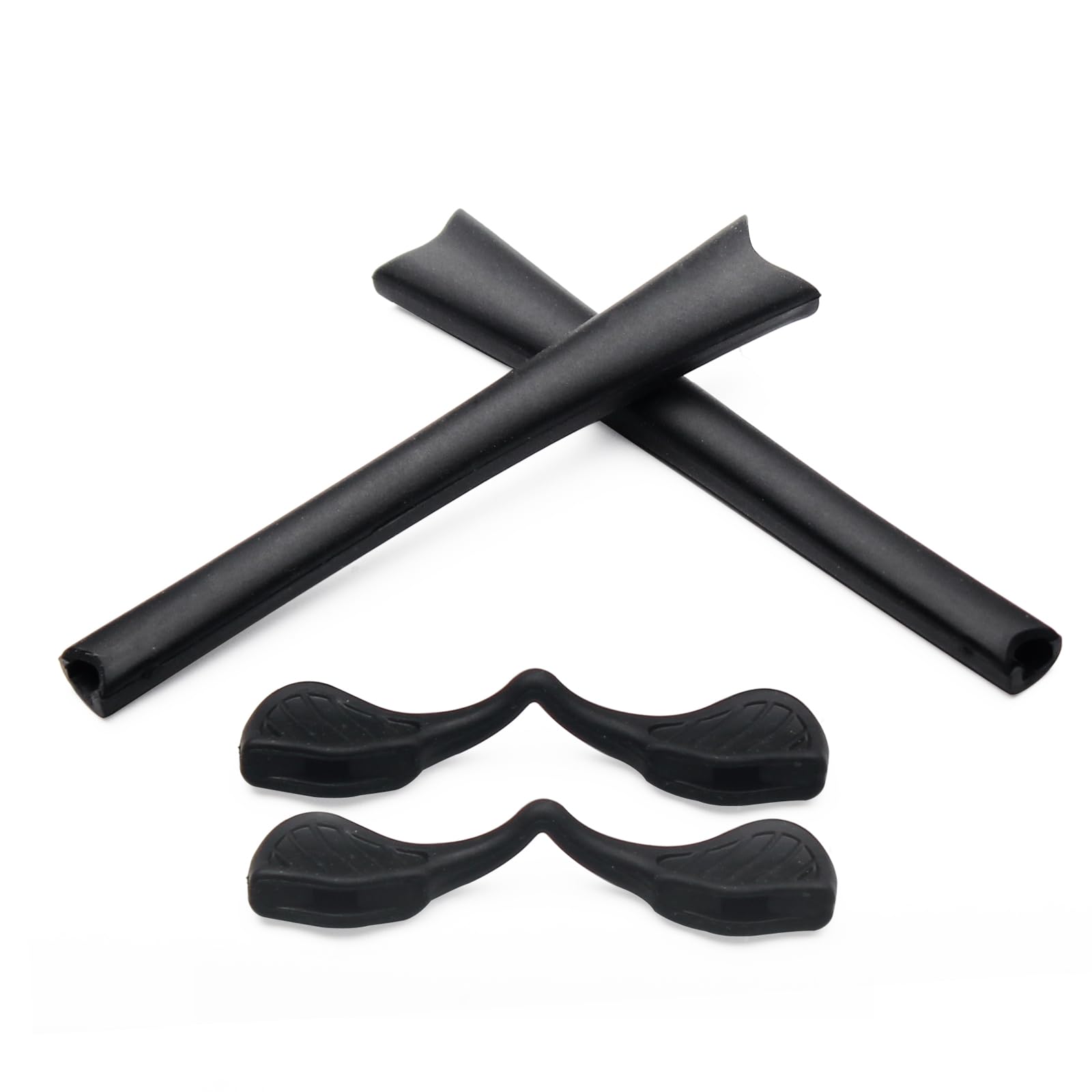 Eye Opening Stuff 1 Pairs Replacement Earsocks & Nosepieces Kits Compatible with Oakley Radar Path/Range/Pitch/Edge Sunglasses -Black