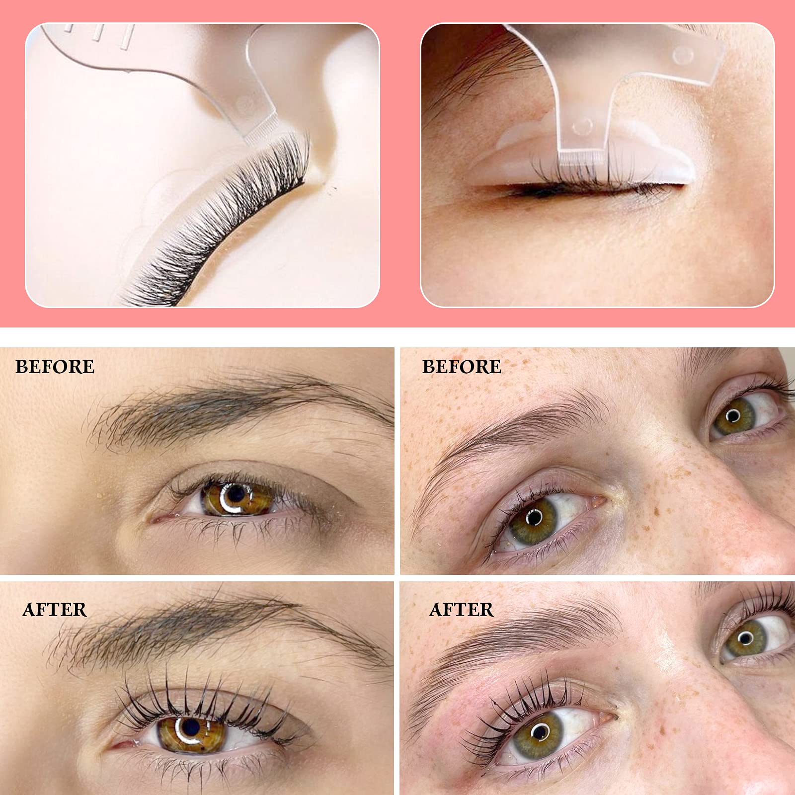 Eyelash Extension Lift Tools, 20PCS Y Shape Eyelash Brush Grafting Eyelashes Lash Lift Brush Makeup Beauty Tool for Eyelash Extension Clean up(White)