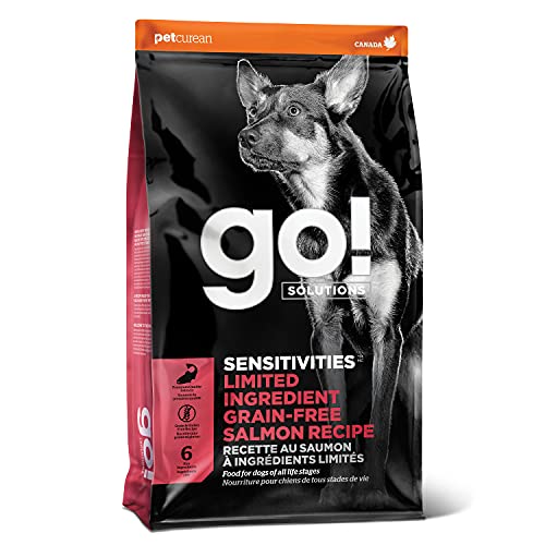 GO! SOLUTIONS Sensitivities ā Salmon Recipe ā Limited Ingredient Dog Food, 3.5 lb ā Grain Free Dog Food for All Life Stages ā Dog Food to Support Sensitive Stomachs