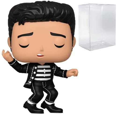 Elvis - Jailhouse Rock Funko Pop! Vinyl Figure (Bundled with Compatible Pop Box Protector Case), 3.75 ''