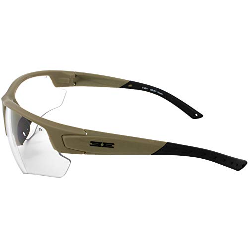 Epoch Eyewear Grunt Tactical Shooting Range Safety Sunglasses 2 Pair Tan Frames Smoke & Clear Lenses