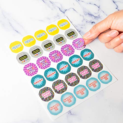 Youngever 3060 Motivational Stickers, Inspiring Planner Stickers, Motivational Encouragement Stickers for Teacher, School, Book, Notebook, Planner, Positive Stickers, 18 Unique Designs