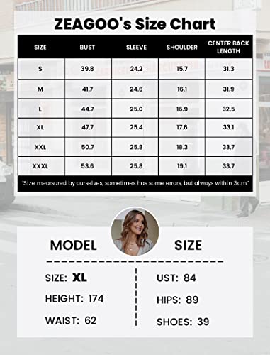 Zeagoo Women Winter Soft and Comfortable Long Fashion Hoddie Sweatshirt,Black,XX-Large