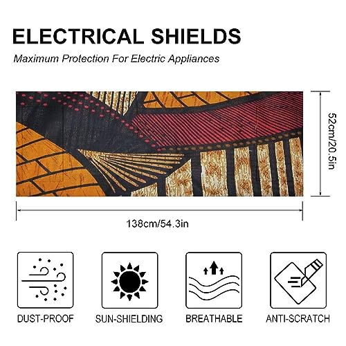 Hot and Warm African Wax Print Washer and Dryer Covers Machine Top Cover Fridge Dust Cover for Home Kitchen