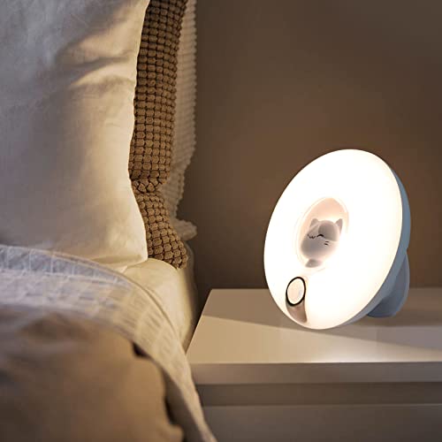 UYICOO Motion Sensor Night Light for Kids, Magnetic Adjustable Brightness Under Cabinet Lighting, 3000K USB Cordless Rechargeable Battery Lights Indoor for Hallway, Closet, Stair, Cabinet
