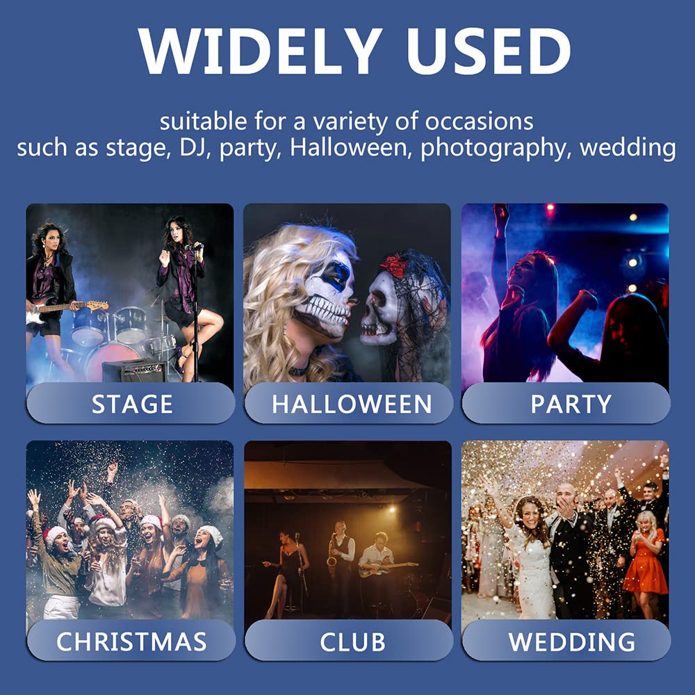Fog Machine Smoke Machine for Halloween Parties Wedding,600 Watt Portable Fogger Machines with LED Lights and Disco Ball