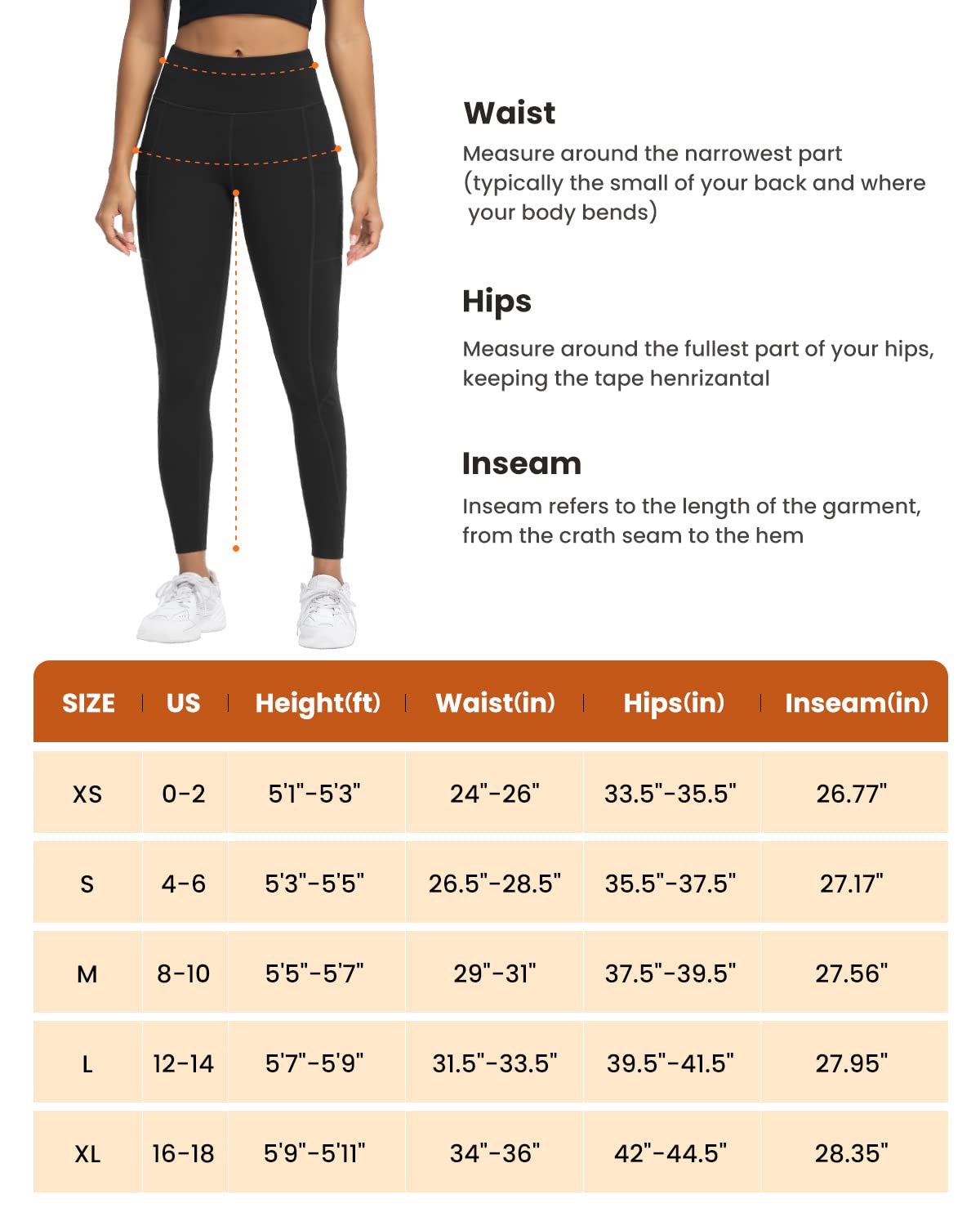 GYM RAINBOW Women's Fleece Lined Leggings Water Resistant High Waisted Thick Thermal Tights Winter Hiking Pants with Pockets(#1 Black,Medium)