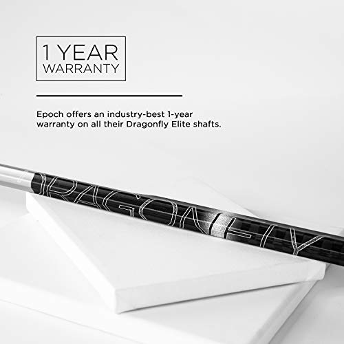 Epoch Dragonfly Elite Lacrosse Shaft for Faceoff/Attack/Midfield, 30", Mid-Flex iQ5, F30, Carbon Black