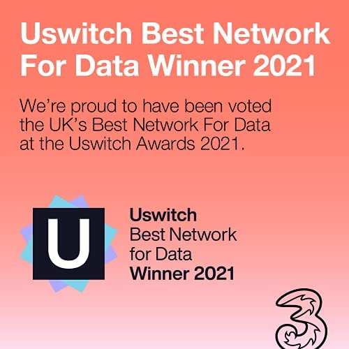 Three UK New PrePaid Europe UK Three SIM Card 25GB Data Un Minutes/Texts for 30 Days with Free Roaming/USE in 71 Destinations Including Europe, South America and