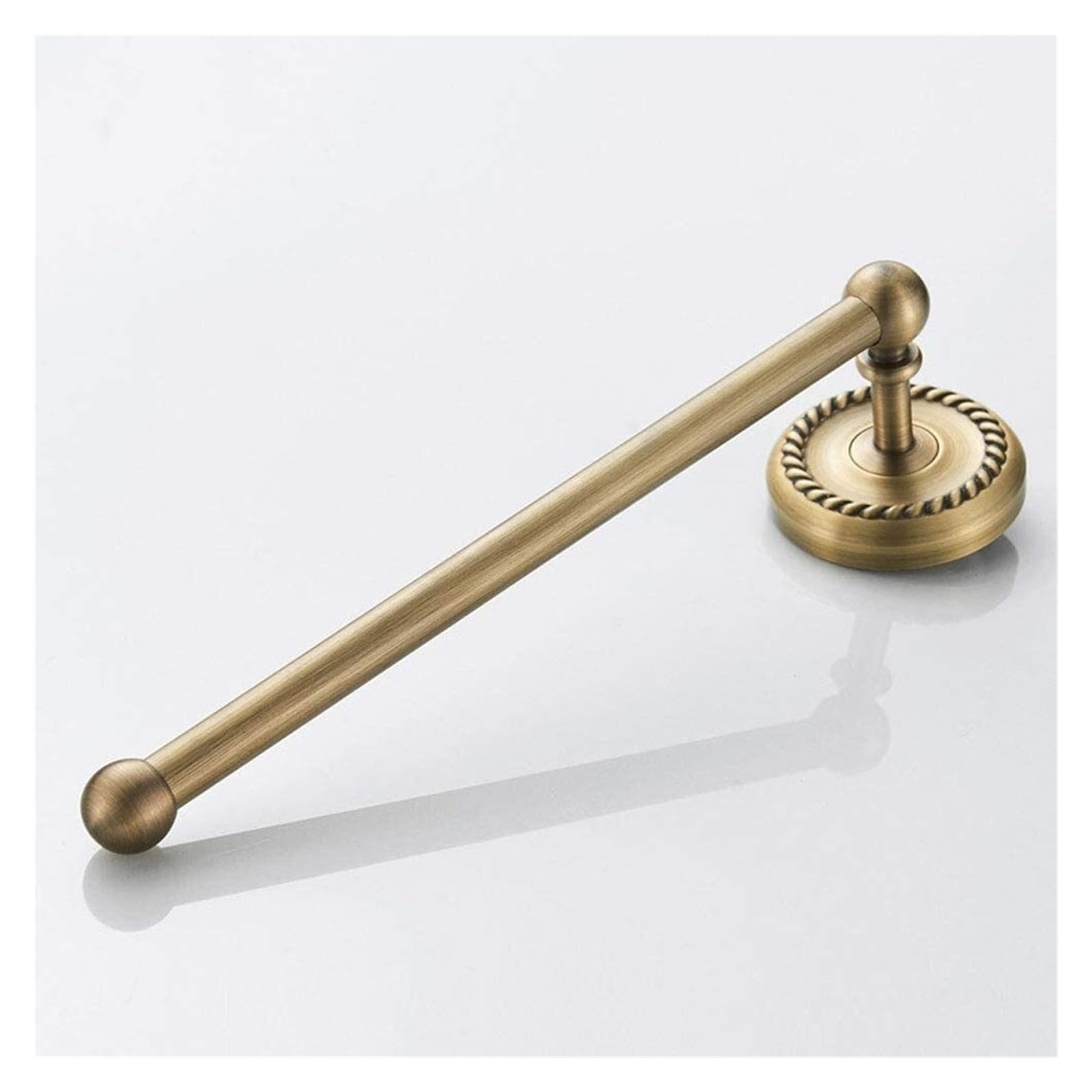 Towel Rack Single Towel Bar Retro Wall Mount Towel Rack Simple European Style Antique Brass Towel Rail for Bathroom Kitchen Home Decoration