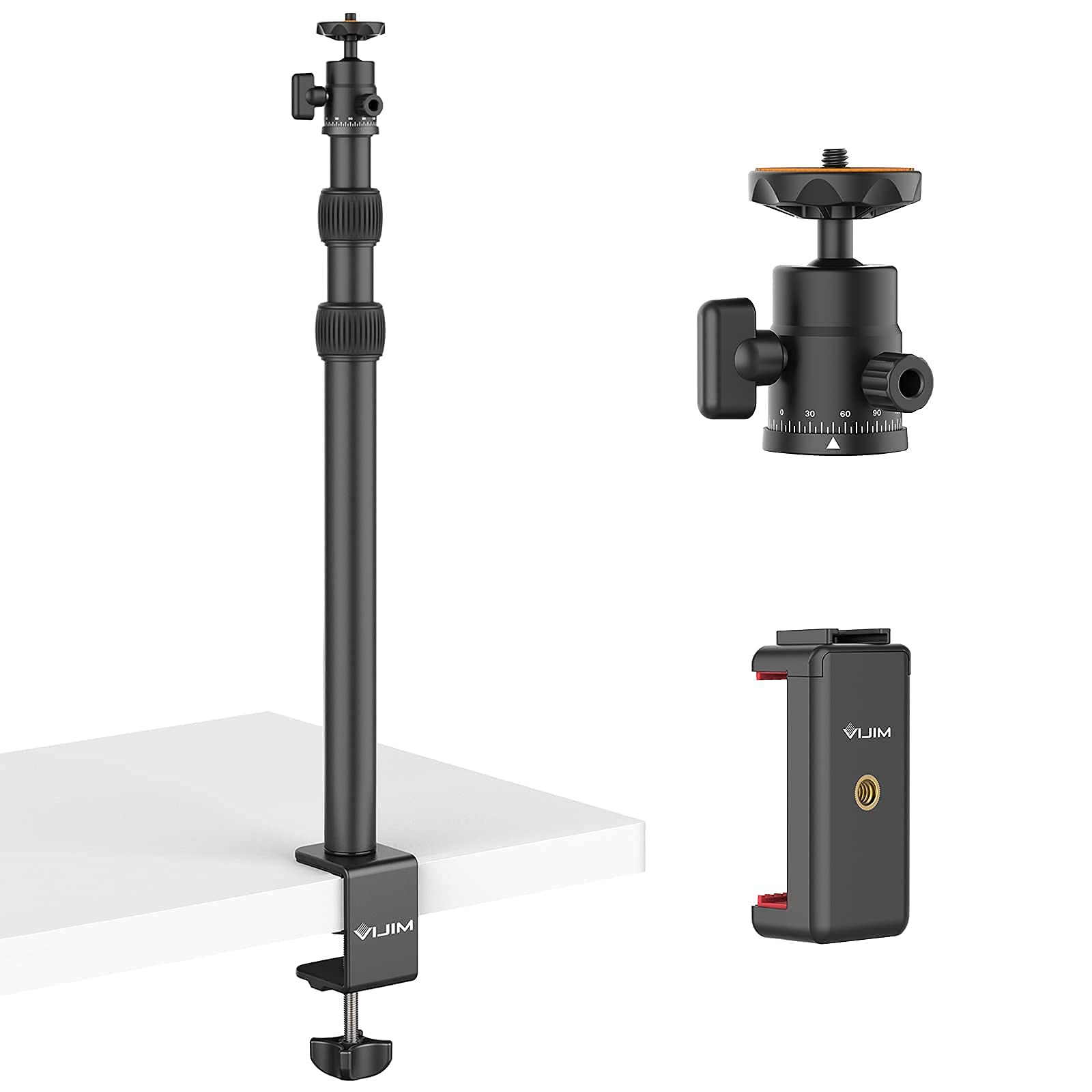 VIJIM LS03 Camera Desk Mount + VIJIM LS08 Overhead Camera Desk Mount