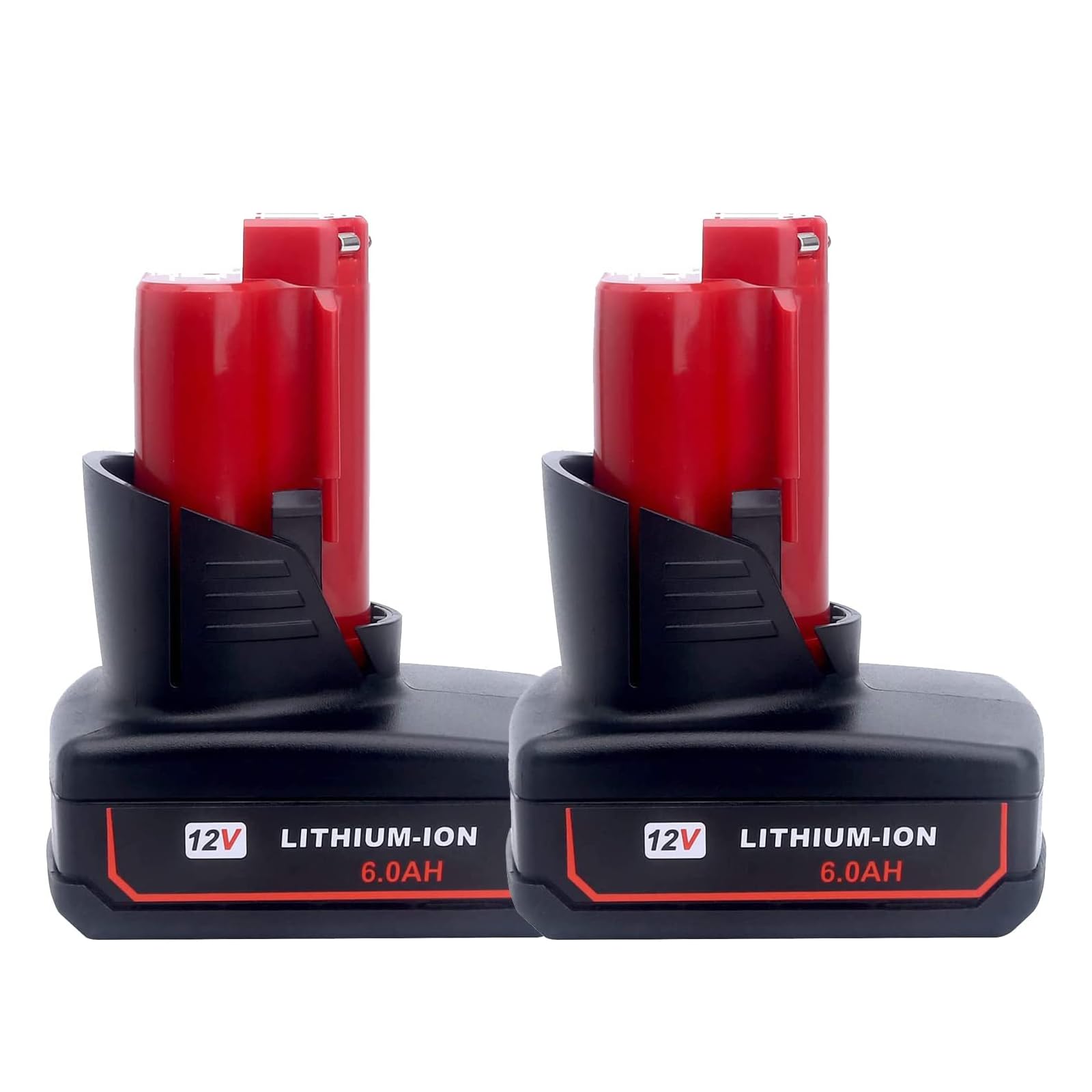 Epowon 2 Packs 3000mAh Replacement 48-11-2420 M12 Lithium-ion Battery for Milwaukee 12V Battery 48-11-2401 48-11-2440 48-11-2411 XC Cordless Power Tools