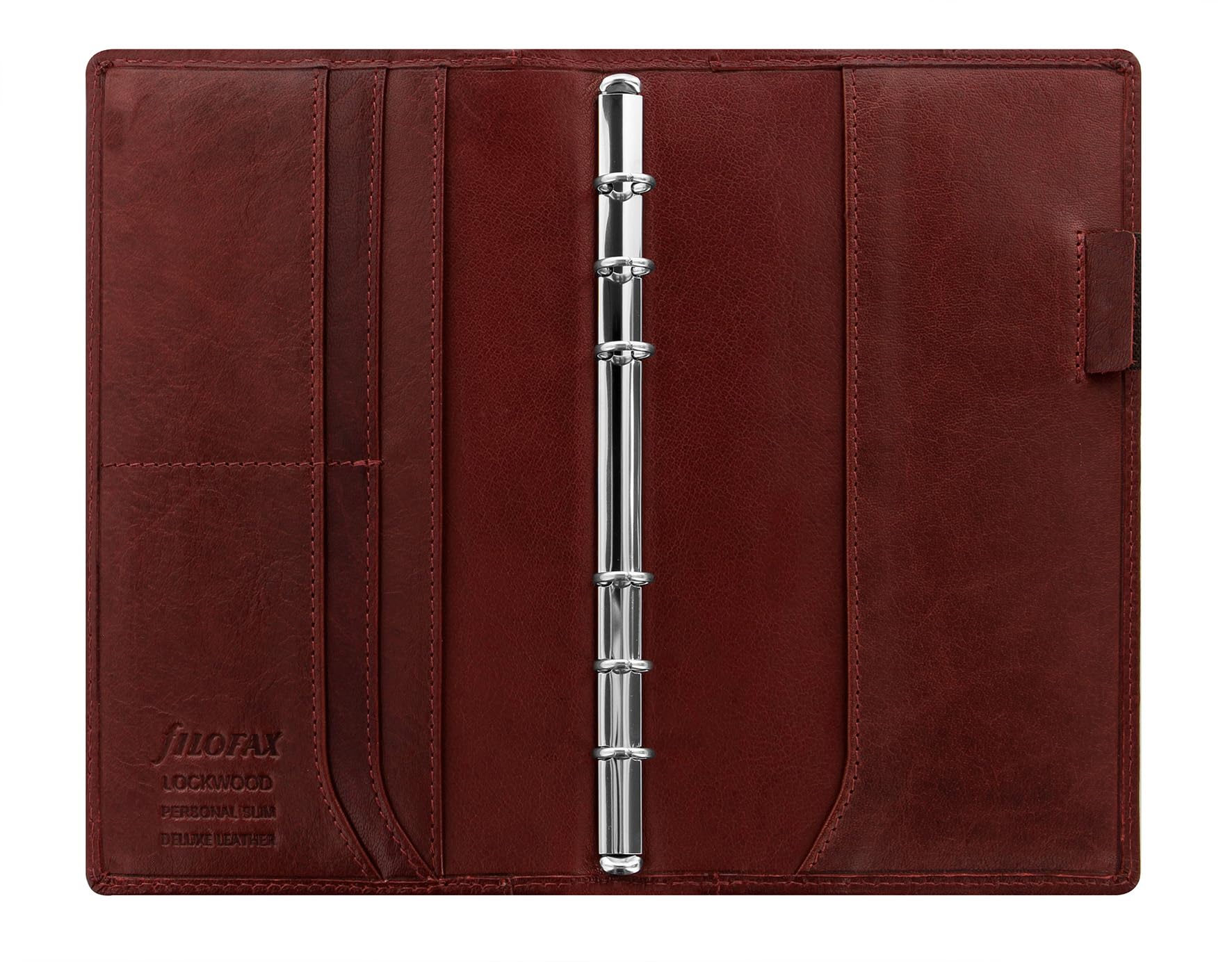 Filofax 26054 – LOCKW Slimline Personal Organizer – Garnet