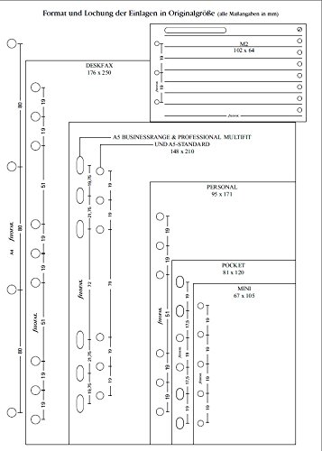 Filofax A5 Ruled Blue Paper (B343001)