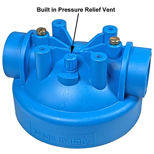 KleenWater Premier 4520 Water Filter System - Transparent (Clear) Housing - 3/4 Inch Inlet/Outlet - 40 GPM with Bracket, Wrench and Three KW4520G Meltblown 5 Micron Sediment Cartridges