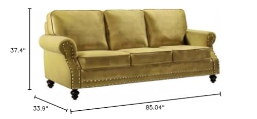 US Pride Furniture Daphne Traditional Chesterfield Velvet Club Sofa