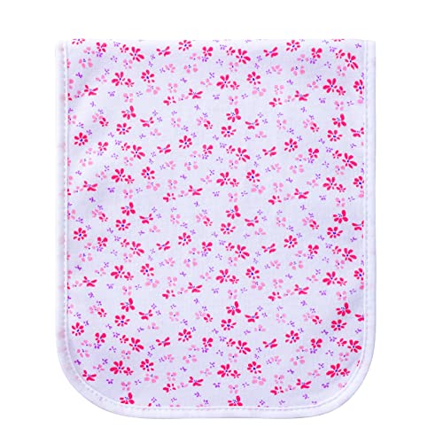 Hakochia Burp Cloths for Baby Girls Organic Cotton Large Burp Clothes Extra Absorbent Soft Burping Rags Spit Up Cloth Sets for Newborns 8 Pack