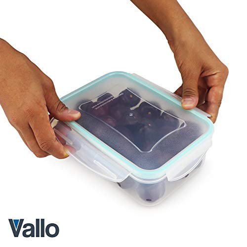 Vallo Plastic Food Containers with Lids for Food Storage - Safe for Dishwasher, Microwave, and Freezer - BPA Free, Perfect for Meal Prep & Freezer [24 pc set]