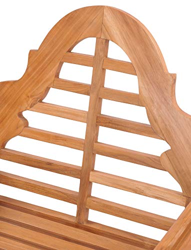 Teak Wood Lutyens Outdoor Patio Arm Chair, Made from Solid A-Grade Teak Wood