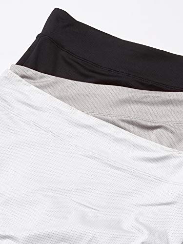 Warner's womens Blissful Benefits Breathable Moisture-wicking Microfiber Brief Rs4963w Underwear, Black/White/Platinum, Large US