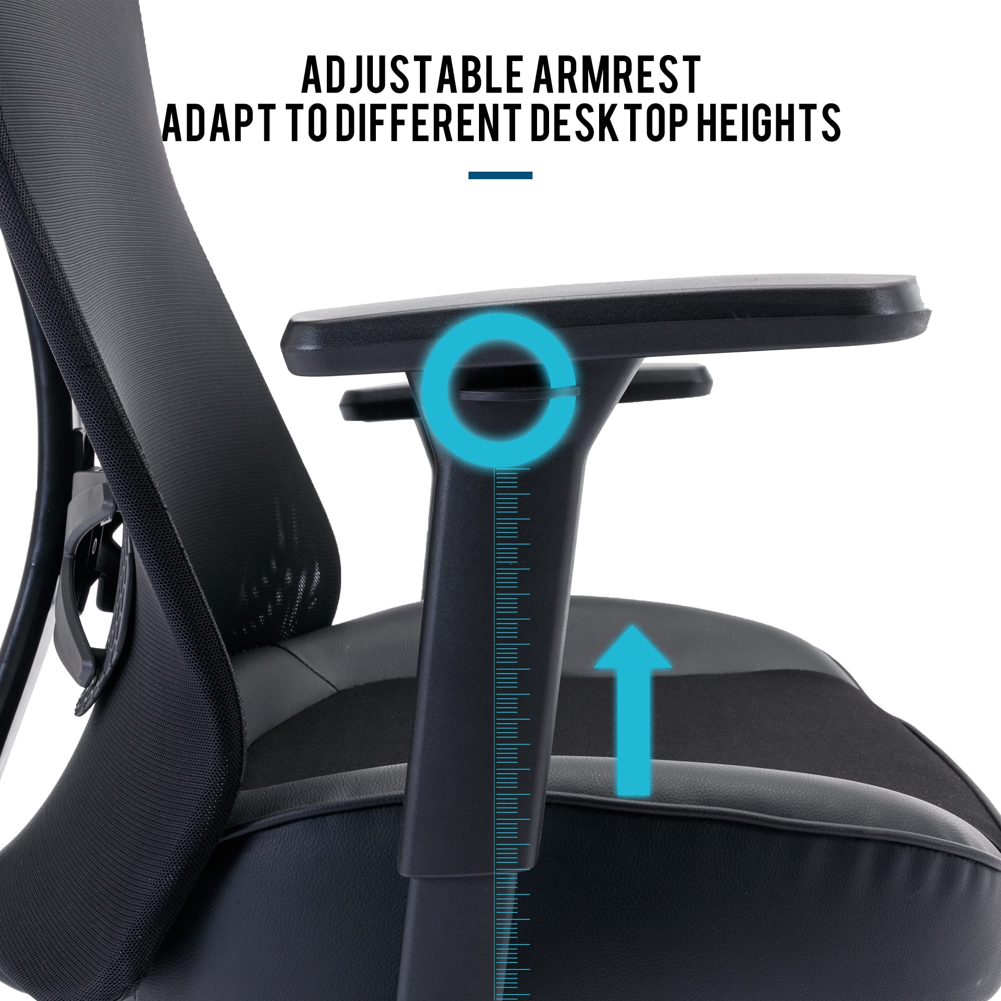 Ergonomic Gaming Chair,High Back Computer Chair Mesh Gaming Chair with Adjustable Headrest and Lumbar Support Home Office Chair 3D Armrest 400lbs