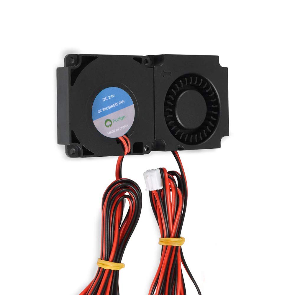 Furiga 40mm Fan 24V Cooling DC Brushless Fan 4010 0.07A 40mm x 40mm x 10mm Hydraulic Turbo with XH2.54-2P Wire for 3D Printer 2PCS