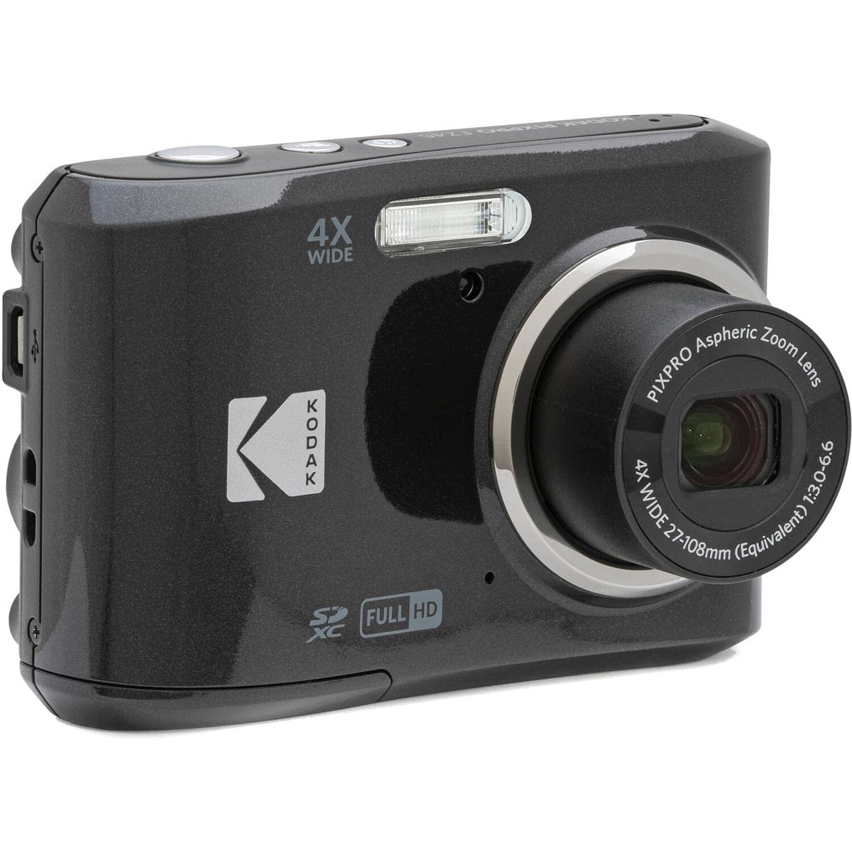 Kodak PIXPRO FZ45 Friendly Zoom Digital Camera (Black) Bundle with Camera Case (2 Items)