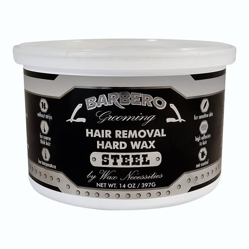 Waxness Barbero Depilatory Hard Wax Kit with W-CUBE Black D